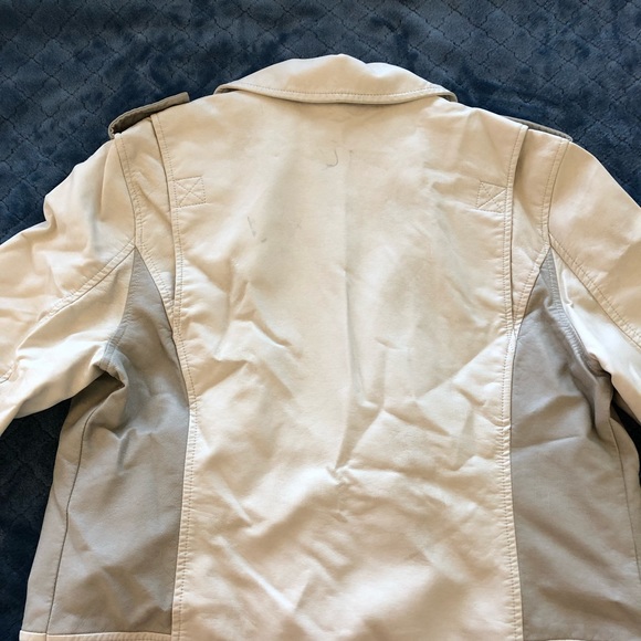 Apt. 9 | Jackets & Coats | Cream Faux Moto Jacket | Poshmark